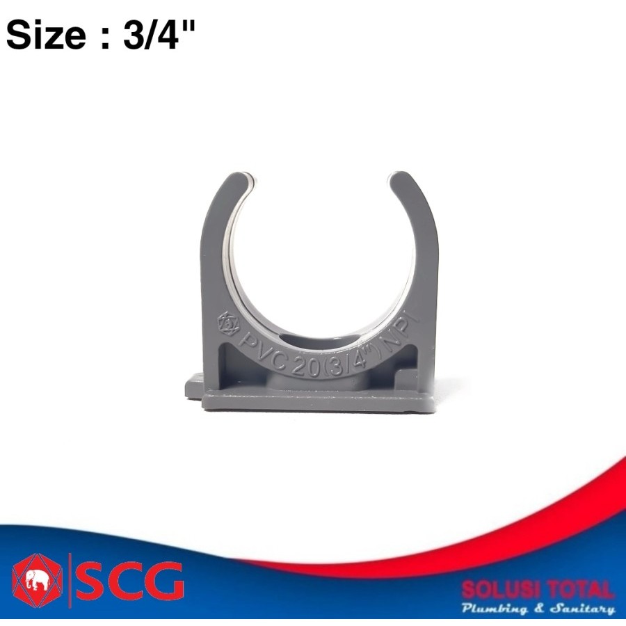 Jual Klem Pipa 3/4 Inch Pipe Clip 3/4" SCG | Shopee Indonesia