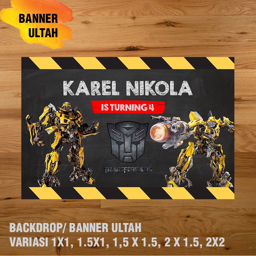 Jual TRANSFORMERS BANNER/ BACKDROP/ SPANDUK ULANG TAHUN UL-TAH | Shopee ...