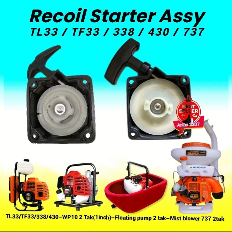 Jual Recoil starter assy/tarikan engkol selah stater mesin potong rumput TL33 TF33 338 for tasco ...