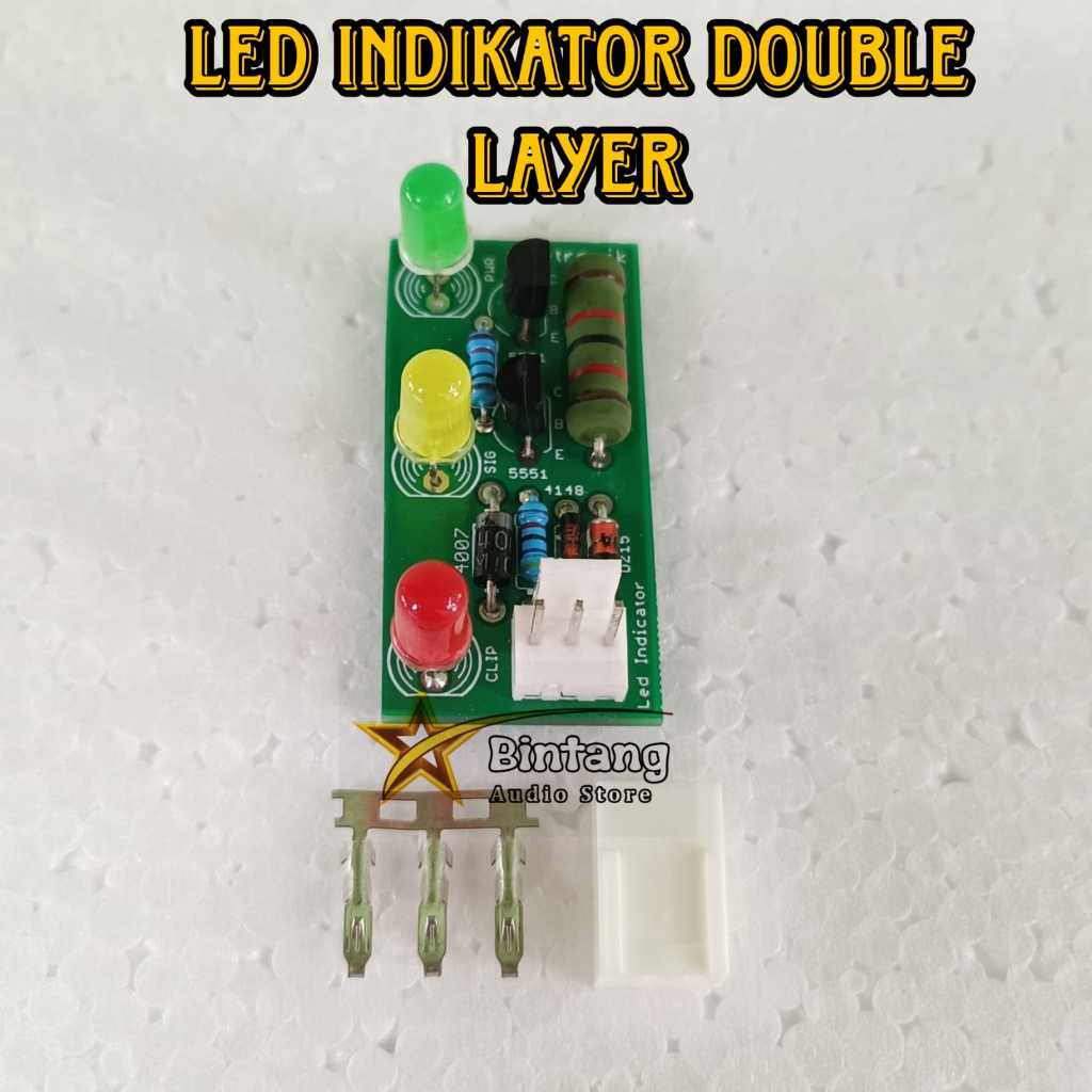 Jual Modul LED Indikator Clip Signal Power Amplifier Dobel Layer ...