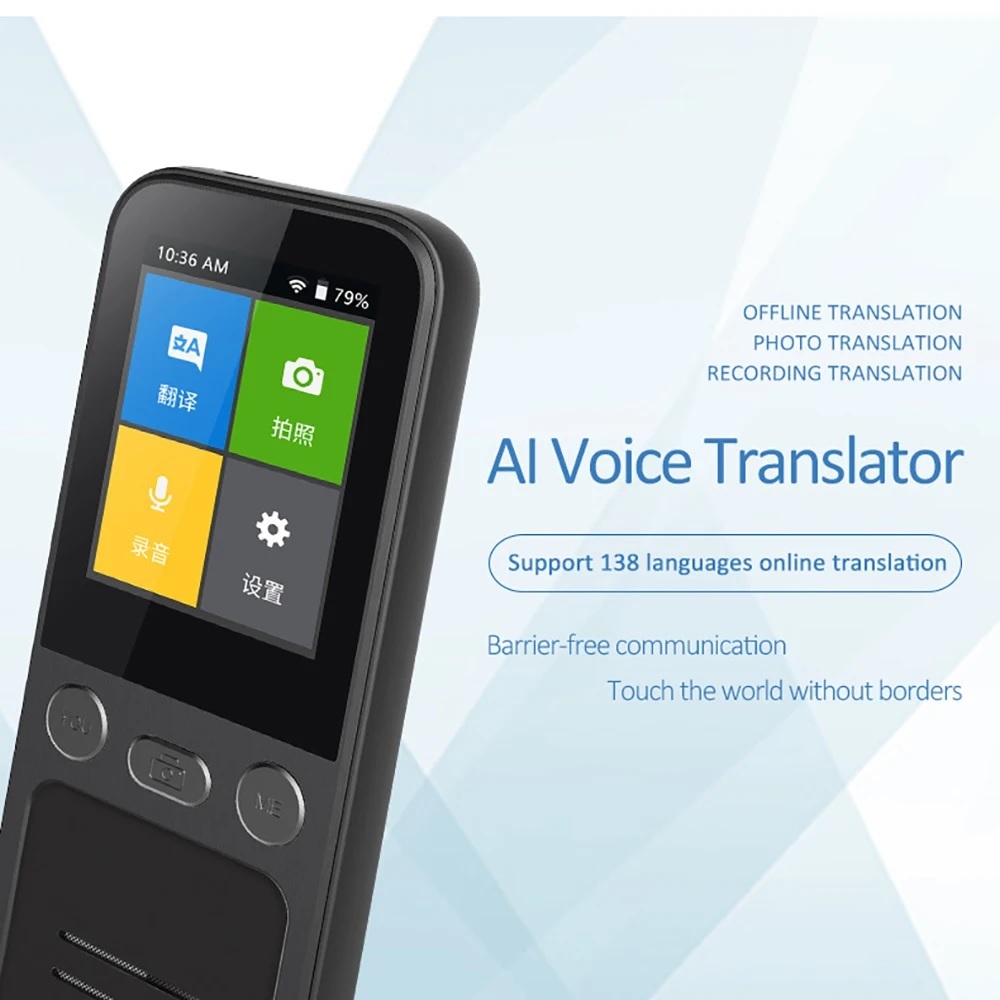 Jual T16 - Portable Audio AI Voice Translator - Support Photo ...