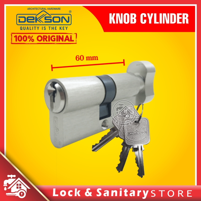 Jual Knob Cylinder Silinder Knob Dekson Dekkson CYL TC DL 60MM SN Silinder Kunci Pintu | Shopee ...