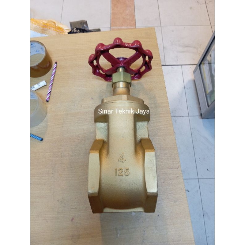 Jual gate valve kitz 4" kuningan kran putar 4" kitz | Shopee Indonesia