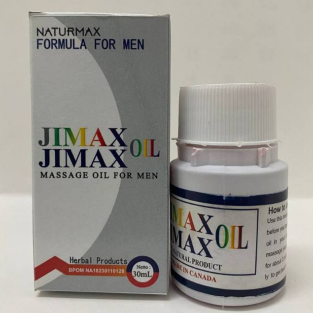 Jual JIMAX OIL BPOM minyak daun tiga jari pem besar pnis & alat pital 100% original per manen ...
