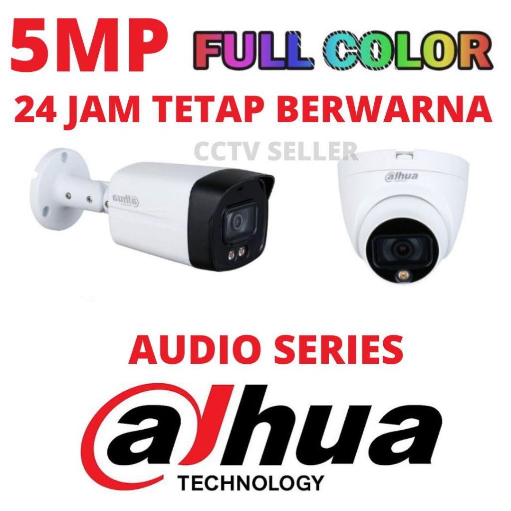 Jual CAMERA CCTV DAHUA COLORVU 5MP AUDIO FULLCOLOR | Shopee Indonesia