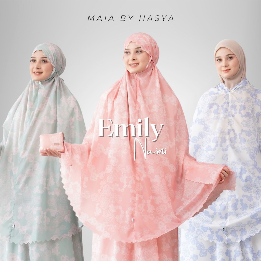 Jual MAIA BY HASYA - (Free Sejadah Muka & Gantungan) Mukena Emily Naimi ...