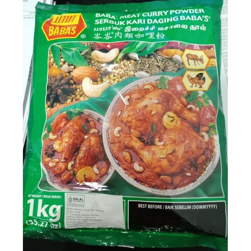 Jual bumbu kari daging babas / babas meat curry powder 1kg | Shopee ...