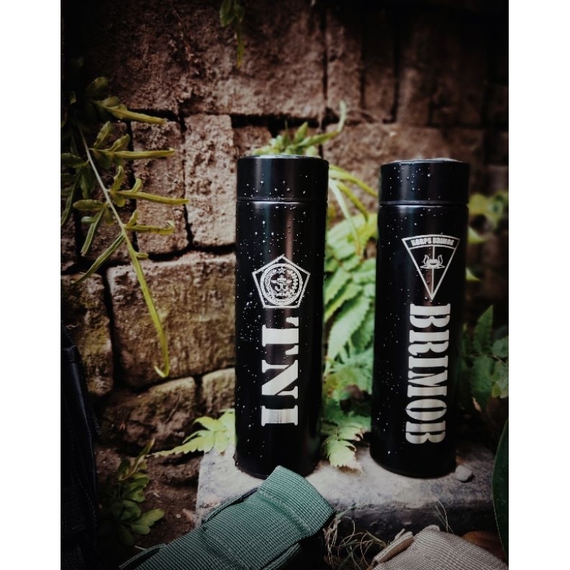 Jual Botol custom costum logo botol minum besi tni brimob thumbler ...