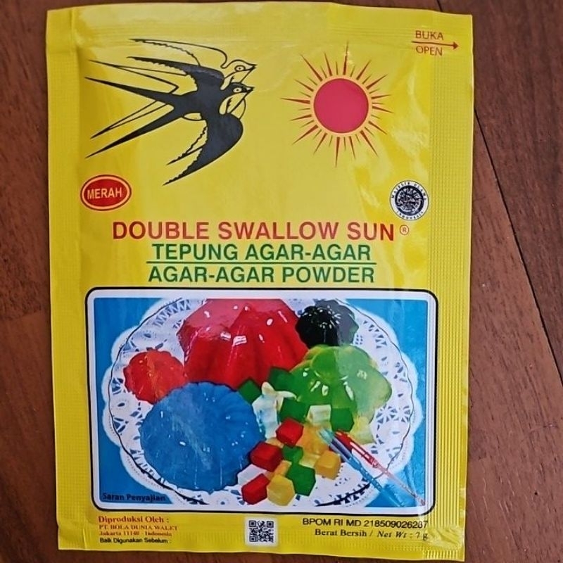 Jual Agar wallet double swallow / agar agar sachet 7gr | Shopee Indonesia
