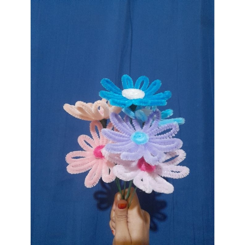 Jual bunga daisy by Musa/bunga pipe cleaner/isian buket/isian vas bunga ...