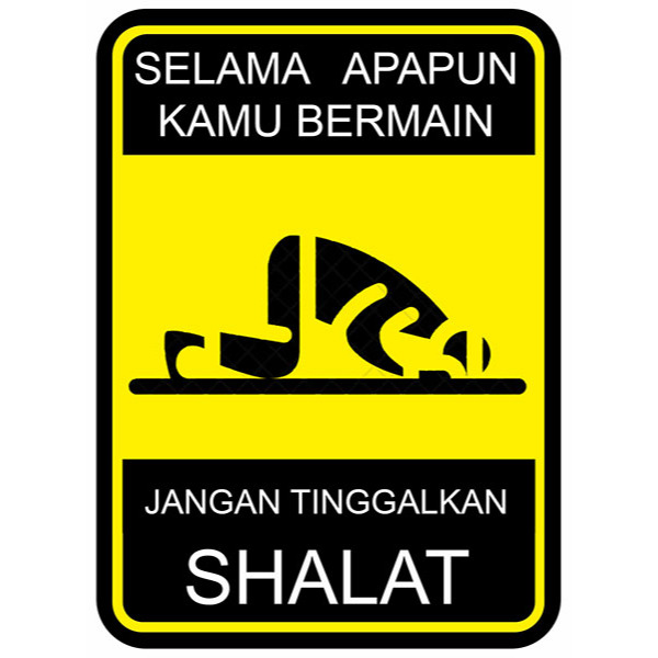 Jual Stiker Sticker Jangan Tinggalkan Shalat Ukuran A3 | Shopee Indonesia