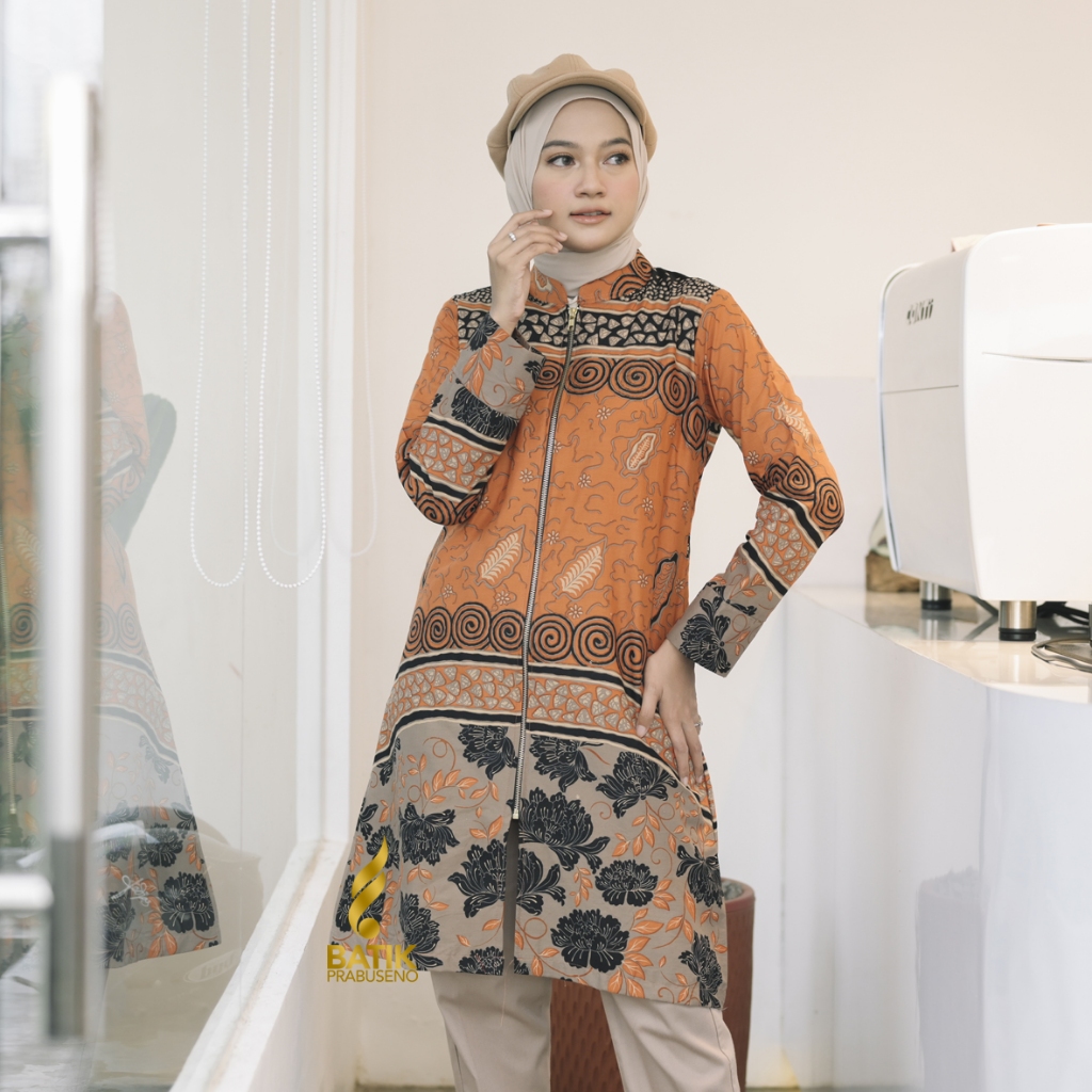 Jual Batik Prabuseno - Tunik Batik Wanita Lengan Panjang Motif Wanda ...
