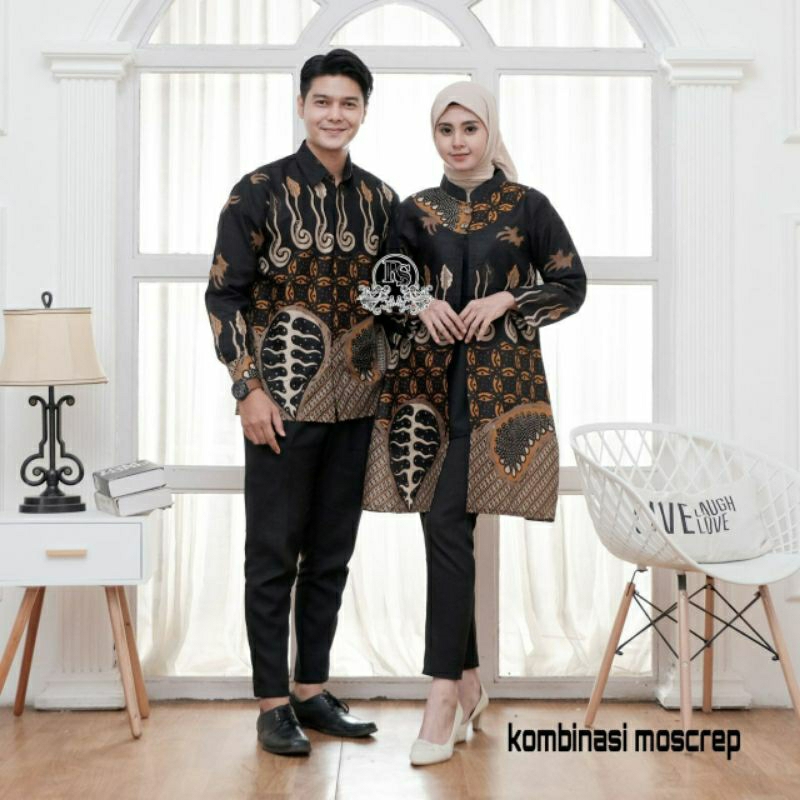 Jual Rama Shinta Couple - Batik Couple Atasan Batik Blouse Wanita Sogan ...