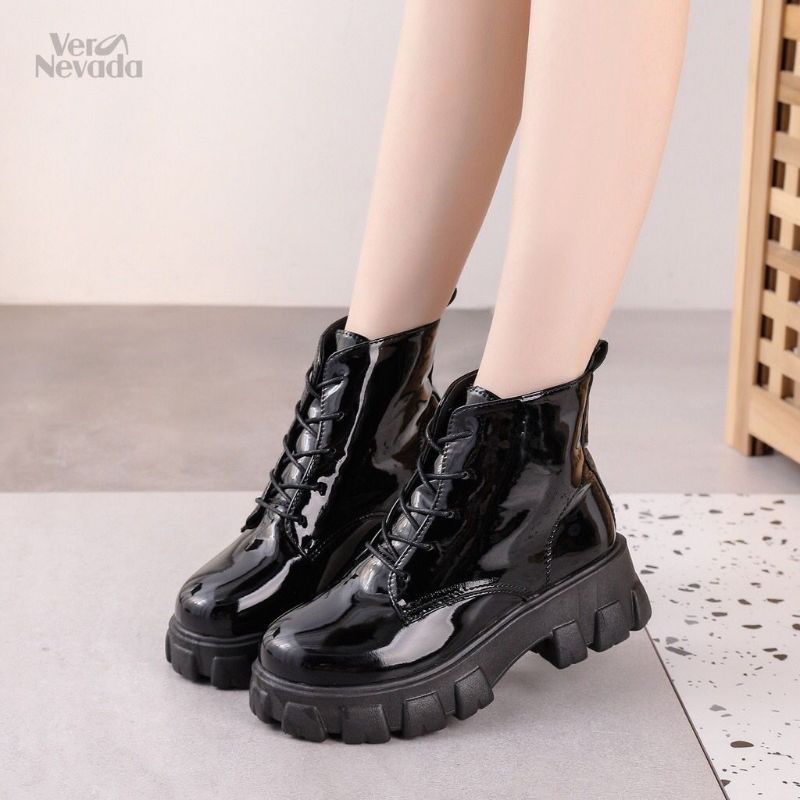 Jual CFSTORE Sepatu Oxford wanita sepatu boots gaya Korea sepatu ...