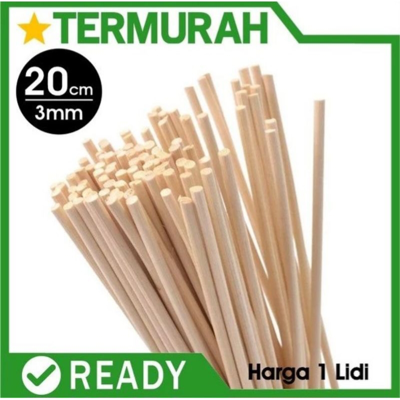 Jual Fiber stick 3mm 20cm lurus reed diffuser stik bukan kayu rotan ...
