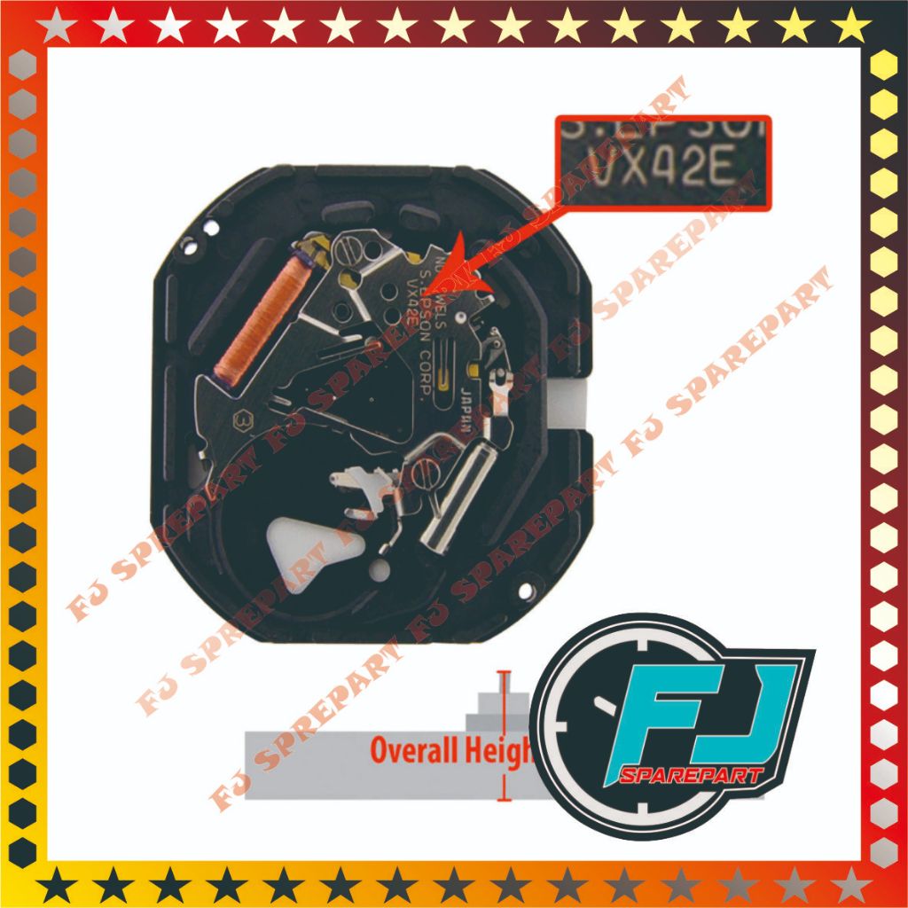 Jual Mesin Jam Tangan Epson VX42E VX 42 E Original | Shopee Indonesia