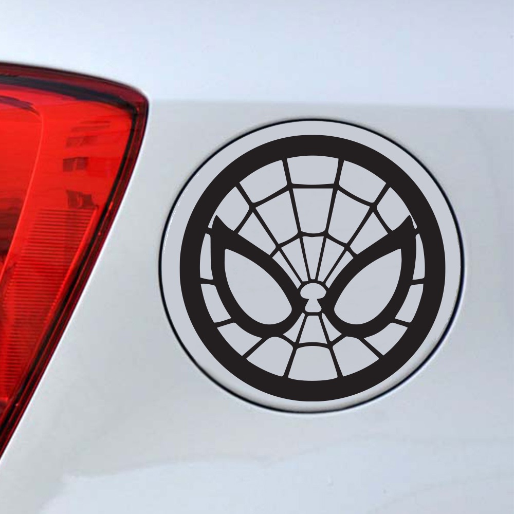 Jual Stiker Mobil Tangki Bensin Spider Man Web Face Muka Jaring Laba ...