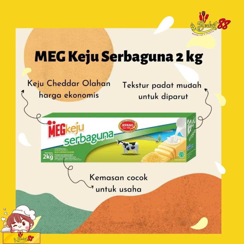 Jual Meg Keju Serbaguna 2 KG | Shopee Indonesia
