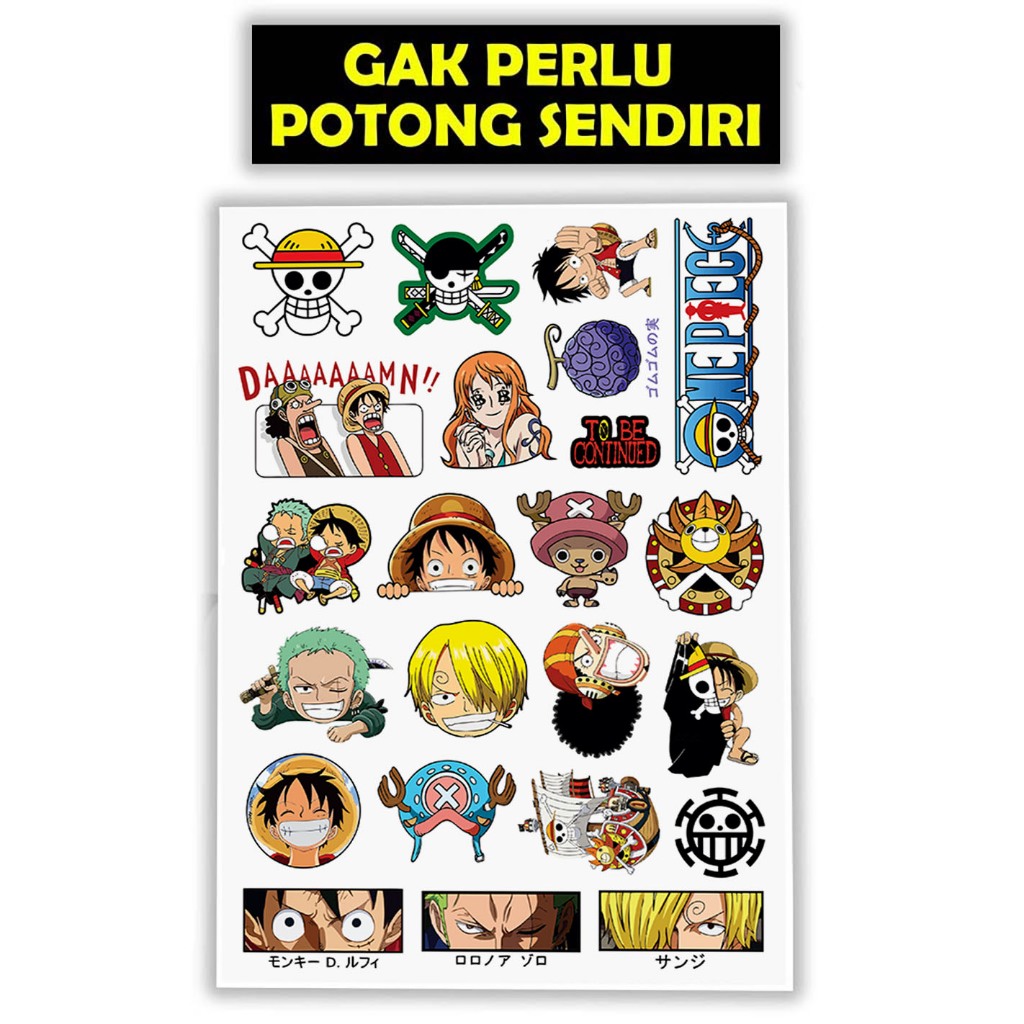 Jual Sticker Motor One Piece, One Piece, Sticker One Piece, Stiker One ...