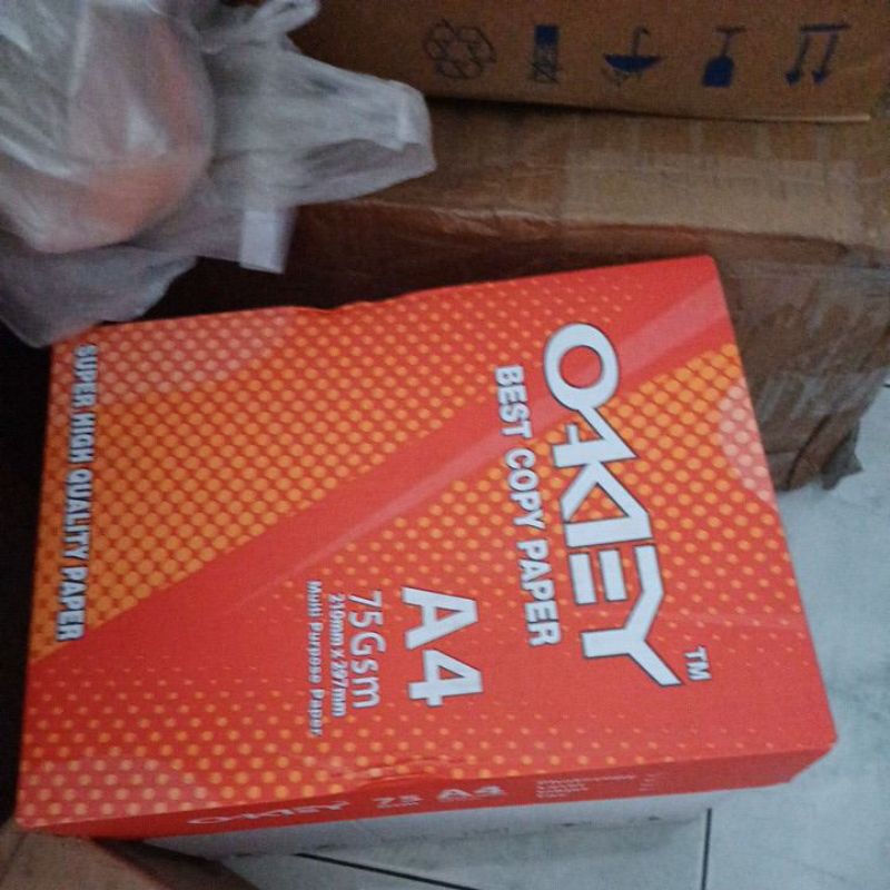 Jual kertas okey a4 75gsm 75gram 75gr a 4 per rim 500lembar hvs quality ...