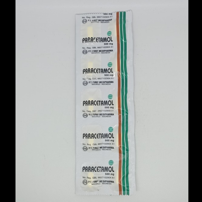 Jual PARACETAMOL KUNING 500MG (1 STRIP@10TABLET) / PEREDA NYERI, DEMAM ...