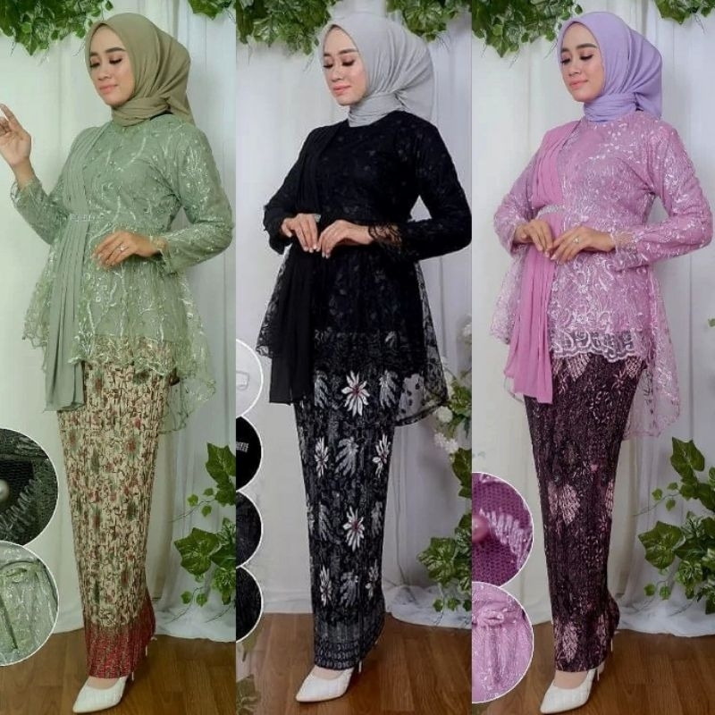 Jual SETELAN KEBAYA SELENDANG AUREL REALPICT - KEBAYA MODERN - KEBAYA WISUDA - KEBAYA PESTA ...