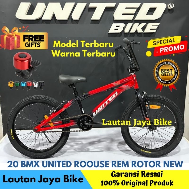 Jual SEPEDA ANAK 20 BMX UNITED ROOUSE Model Terbaru Rem Rotor New ...