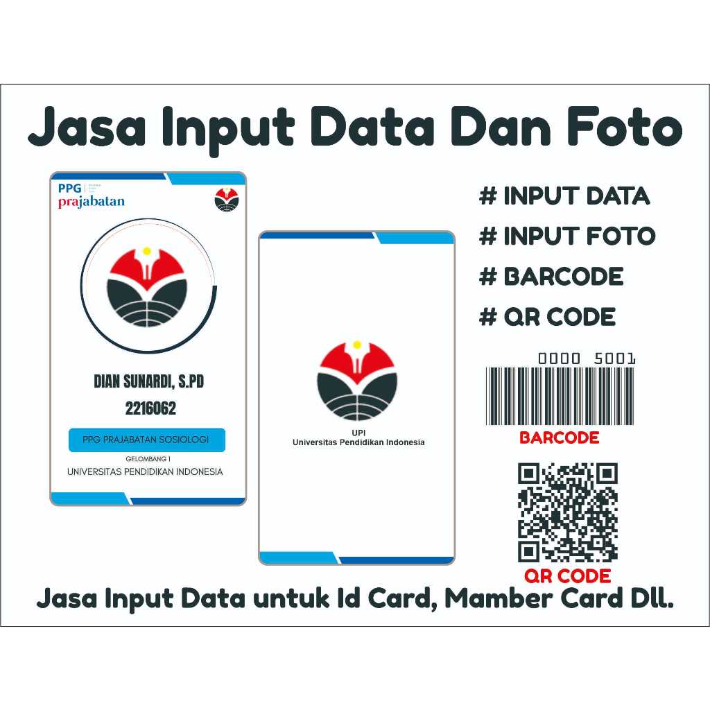 Jual JASA Tambahan BARCODE DAN INPUT DATA | Shopee Indonesia