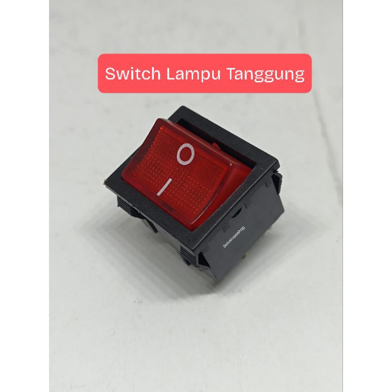 Jual Saklar Medium 4 Pin On Off Lampu Merah / Switch 4 Kaki Mediun ...