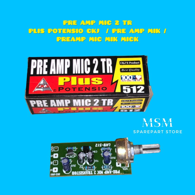 Jual PRE AMP MIC 2 TR PLIS POTENSIO CKJ / PRE AMP MIK / PREAMP MIC MIK ...