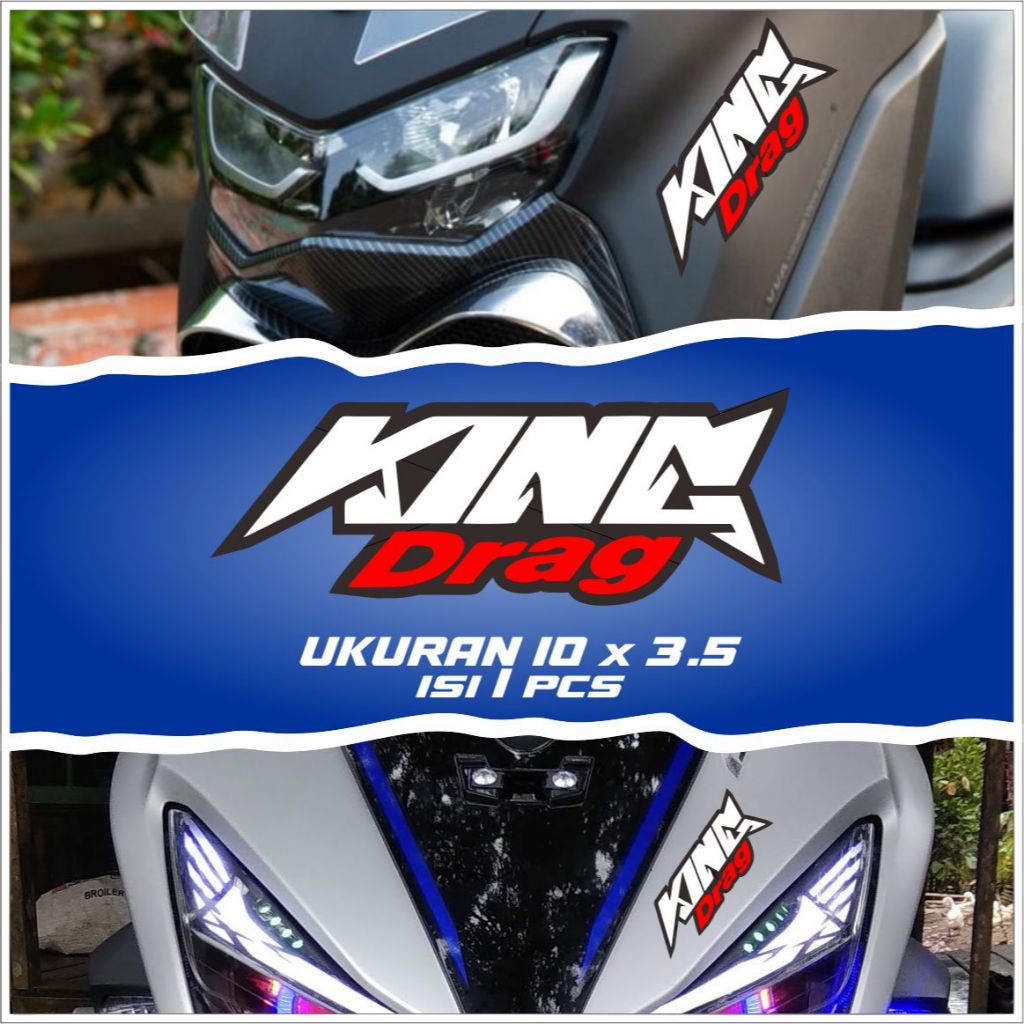 Jual Stiker Motor Keren King Drag Sticker KingDrag Keren Tulisan Keren ...