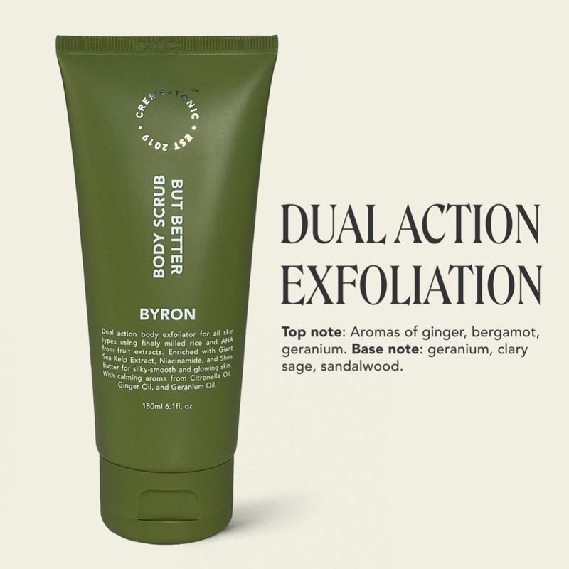 Jual Creme and Tonic Byron Body Scrub But Better 180 ML | Shopee Indonesia