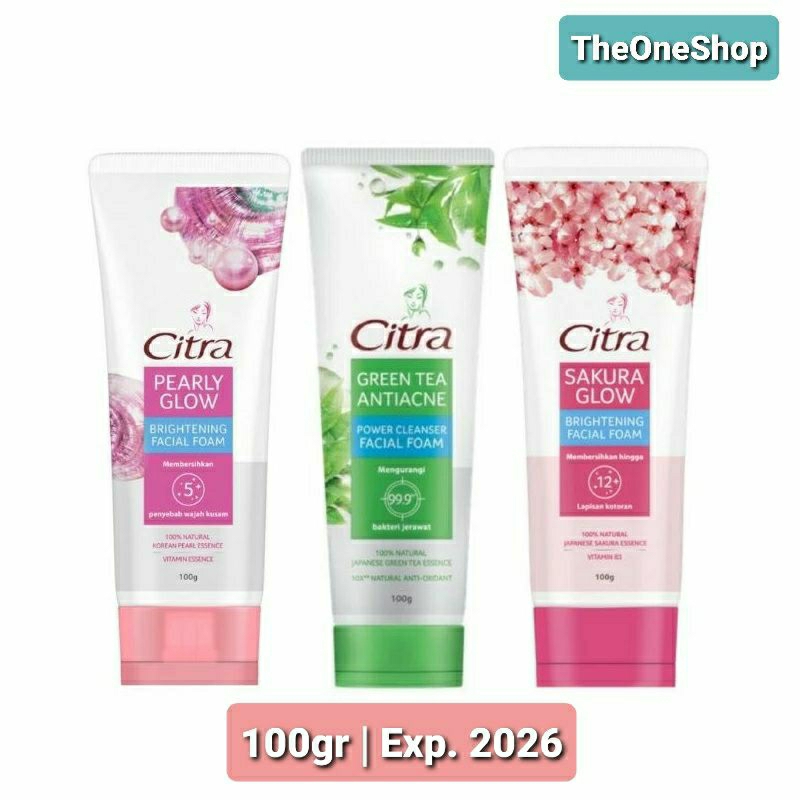 Jual CITRA Facial Foam 100gr / Citra Facial Wash 100gr | Shopee Indonesia