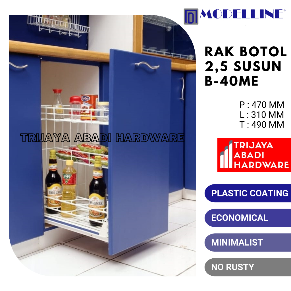 Jual Rak Botol 2,5 Susun B40ME Modelline Rak Serbaguna Ekonomis ...