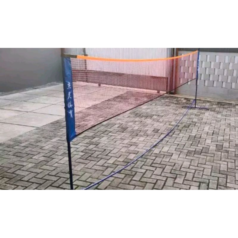 Jual Net Badminton Portable Folding Rack Portable Bongkar Pasang Siap ...