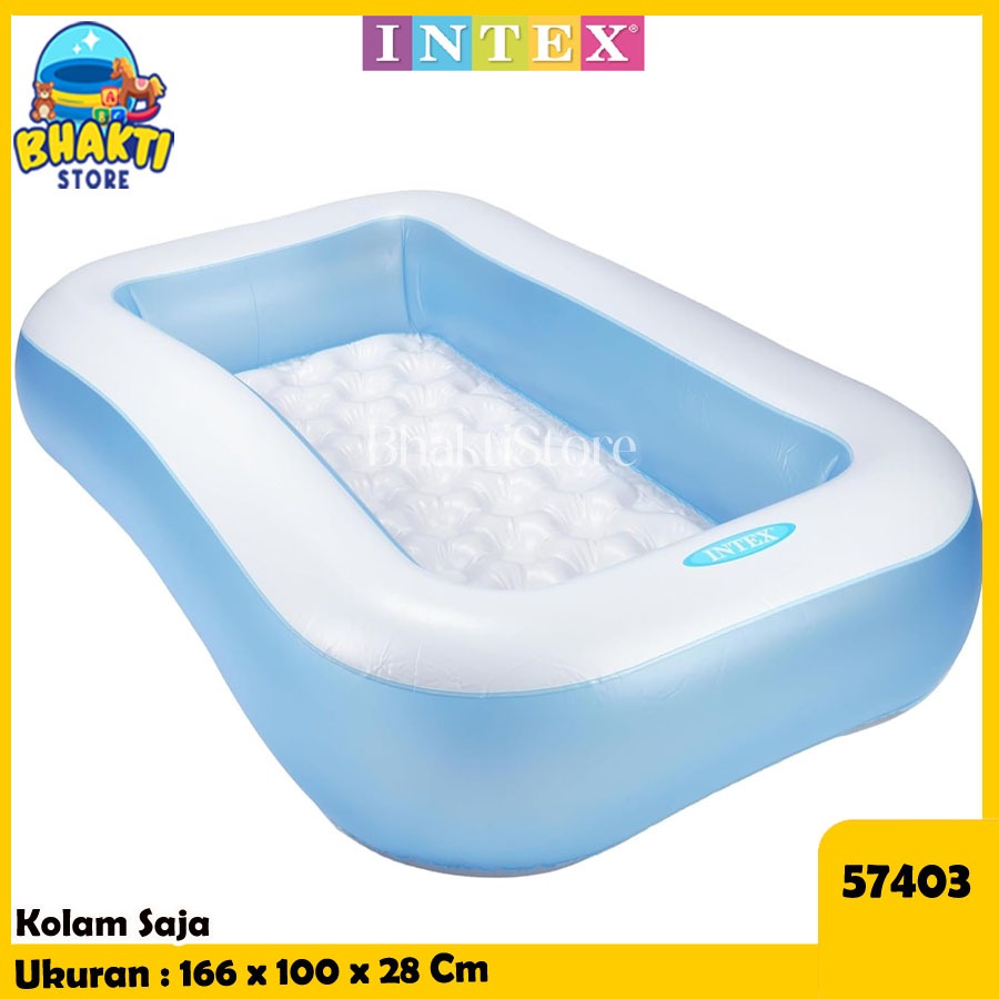 Jual Intex 57403 Kolam Renang Anak [166cm x100cm] / Rectangular Baby ...