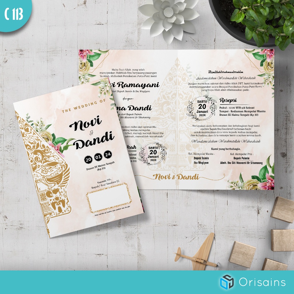 Jual Undangan Pernikahan Jawa Gunungan Wayang & Batak Nasional - Tema ...