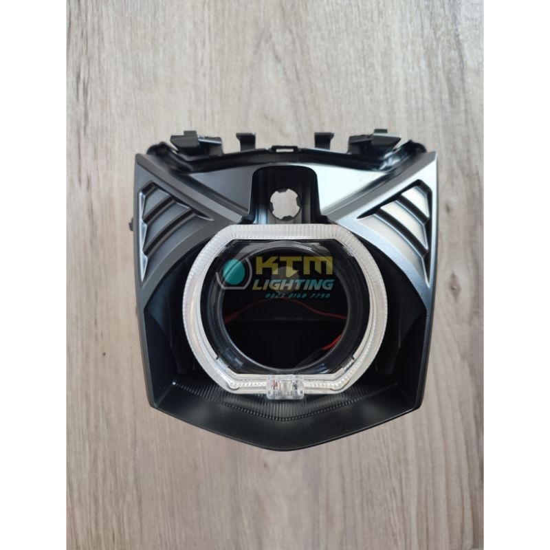 Jual Retrofit Headlamp + Shroud Beat fi 2013-2015 | Shopee Indonesia