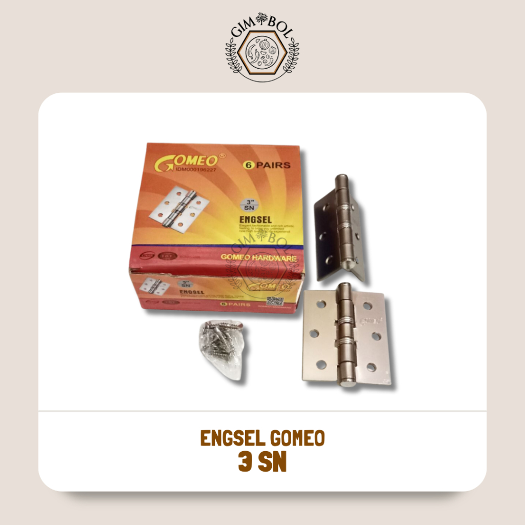 Jual Engsel Pintu Rumah Engsel Jendela Tebal Gomeo 3 inch SILVER ...