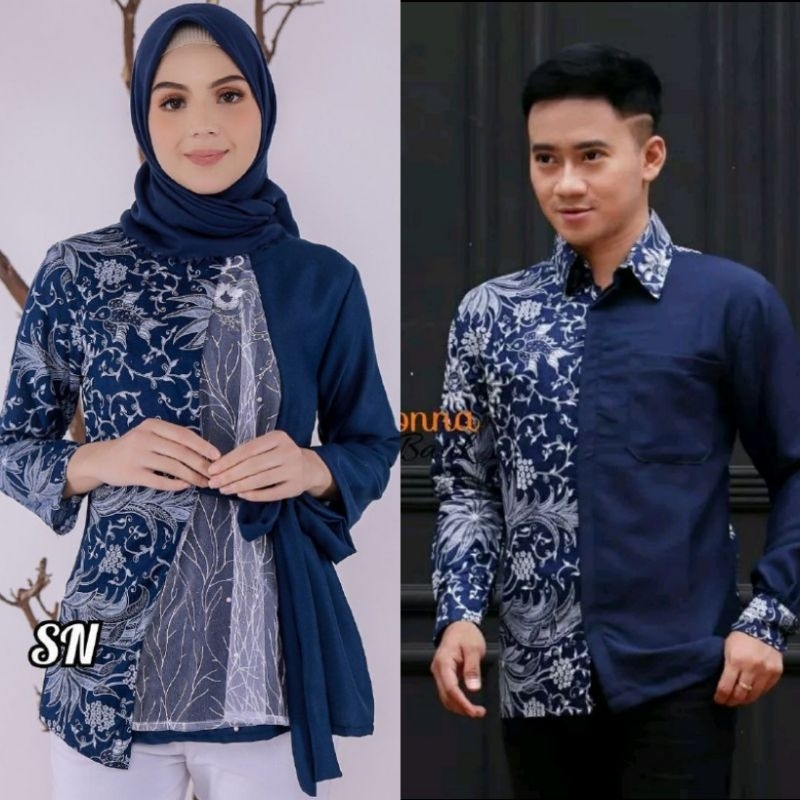 Jual JUMBO 3L 4L 5L 6L 7L Baju Batik Wanita Modern Monalisa Motif Hana Genes | Shopee Indonesia