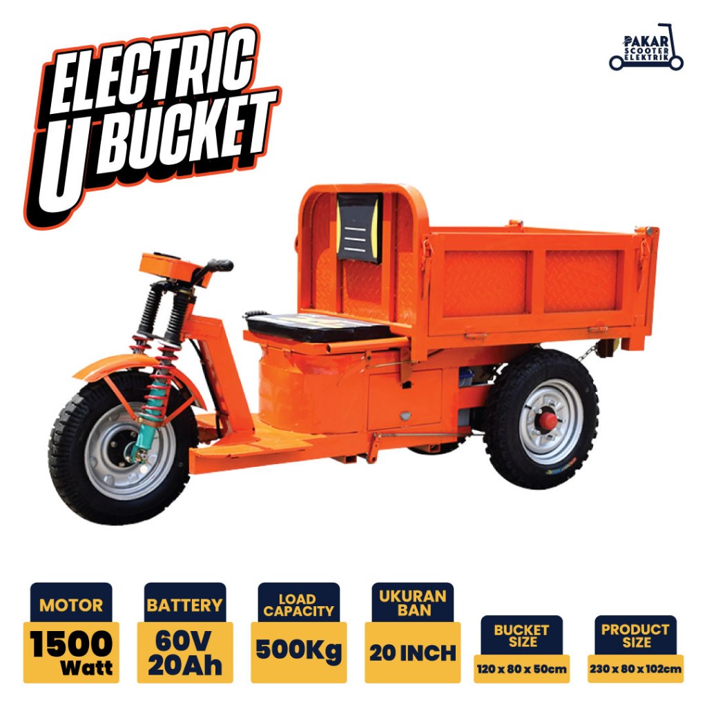 Jual PREMIUM ELECTRIC U BUCKET / ELEKTRIK RODA TIGA GRADE A ...