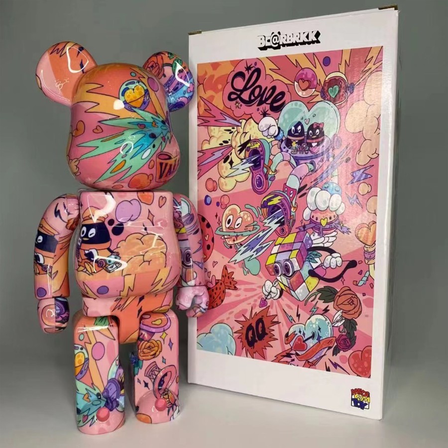 Jual Pajangan Patung Bearbrick Kamar / Graffiti Kaws Figurine 1069 ...