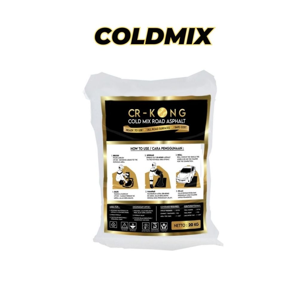 Jual CR KONG ASPAL COLDMIX - Instant Asphalt 20 Kg - murah praktis ...