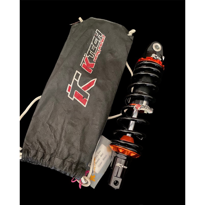 Jual SHOCK K-TECH BLACK ORANGE TINGGI 310mm MIO FINO DAN BEAT KARBU ...