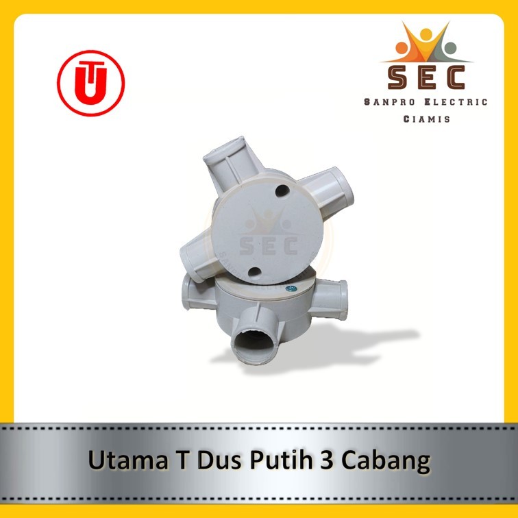 Jual T DUS DOOS TDOS TDUS PUTIH CABANG 3 UTAMA 20 MM RUMAH SAMBUNGAN ...