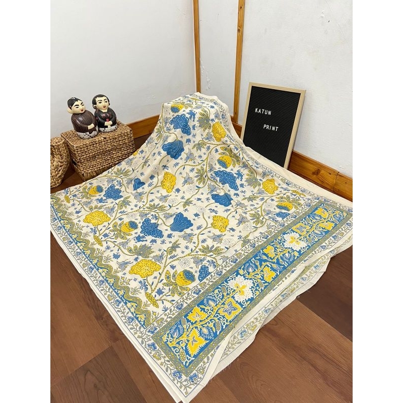 Jual (Original) Kain batik solo kembang jalar jamur kuning putih gading ...
