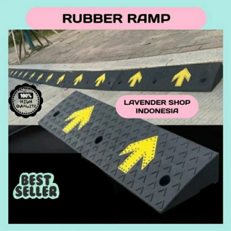 Jual Rubber Ramp 1 meter / Tanjakan Alas Pijakan Miring tebal 5cm - 7cm ...