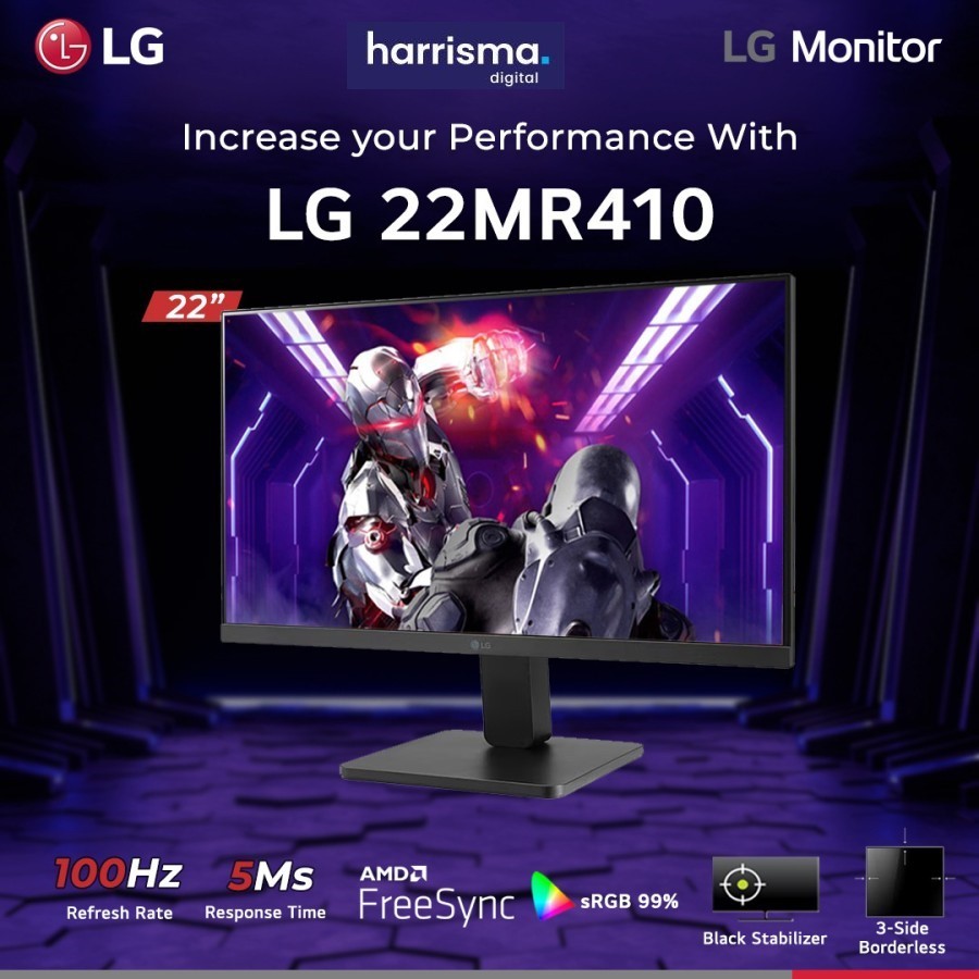 Jual Monitor LG 22" 22MR410-B FHD VA HDMI 100Hz AMD FreeSync 22 ...