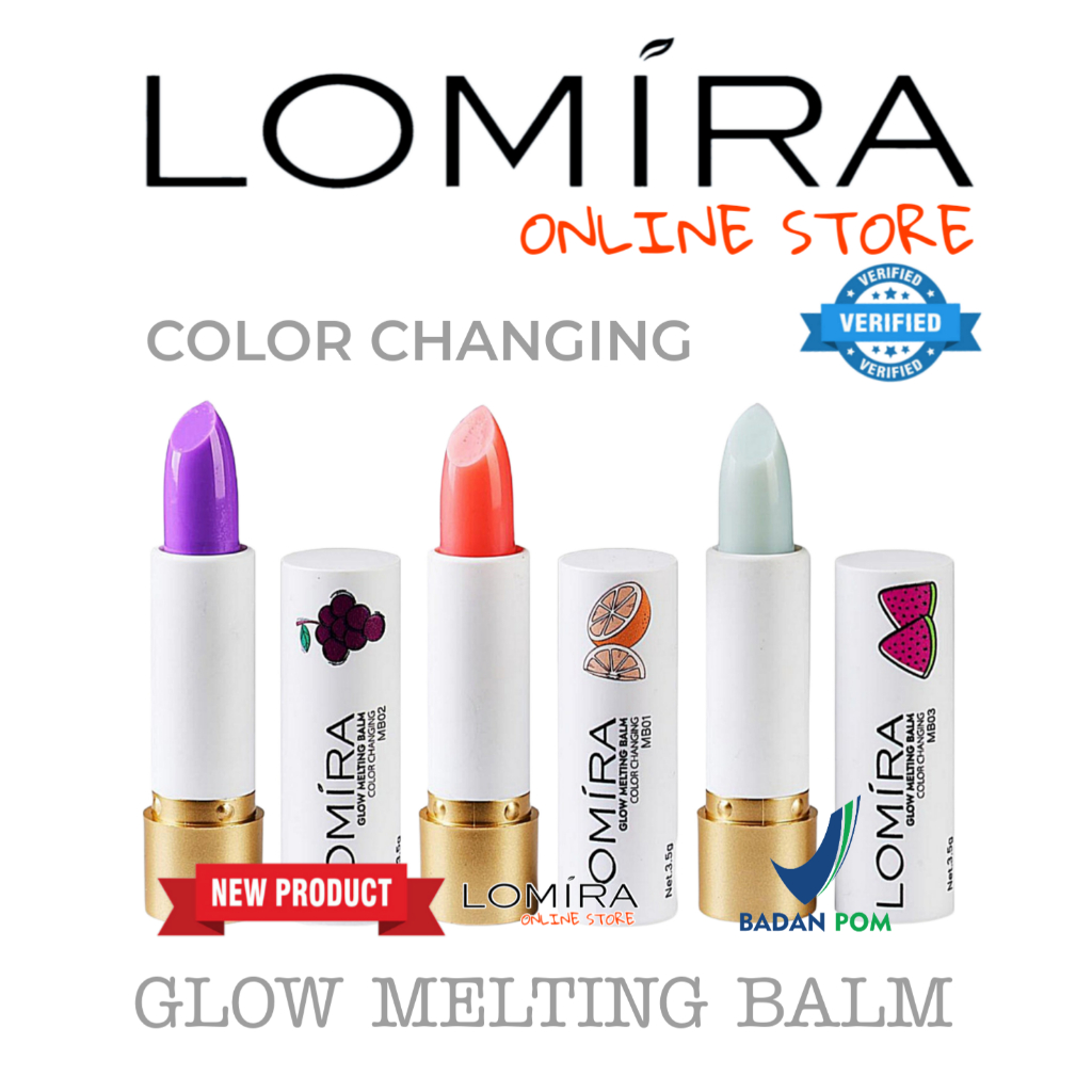 Jual LOMIRA GLOW MELTING BALM COLOR CHANGING - BPOM - LOMIRA LIP BALM ...