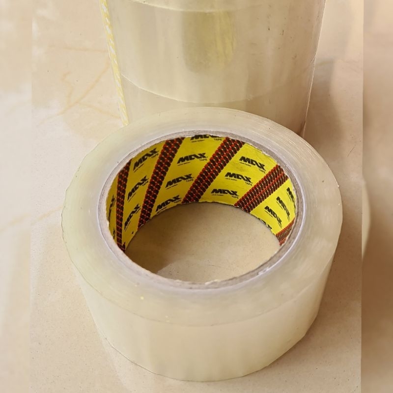 Jual ISOLASI LAKBAN SELOTIP MAX 2 inch 45 mm x 100 yard ASLI, TEBAL | Shopee Indonesia